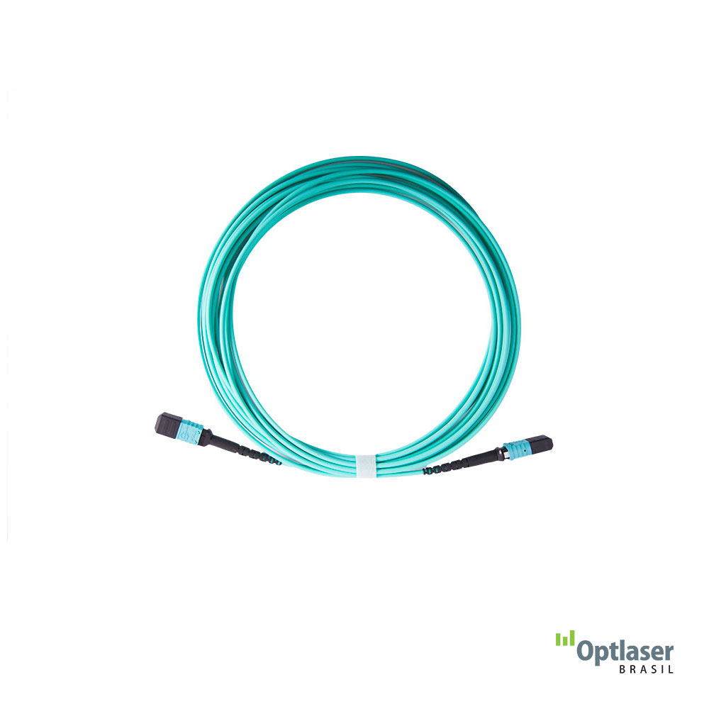 OPTICAL CABLE, MPO (F) x MPO (F), 12 FIBERS, OM3, 50/125, MM, 7M